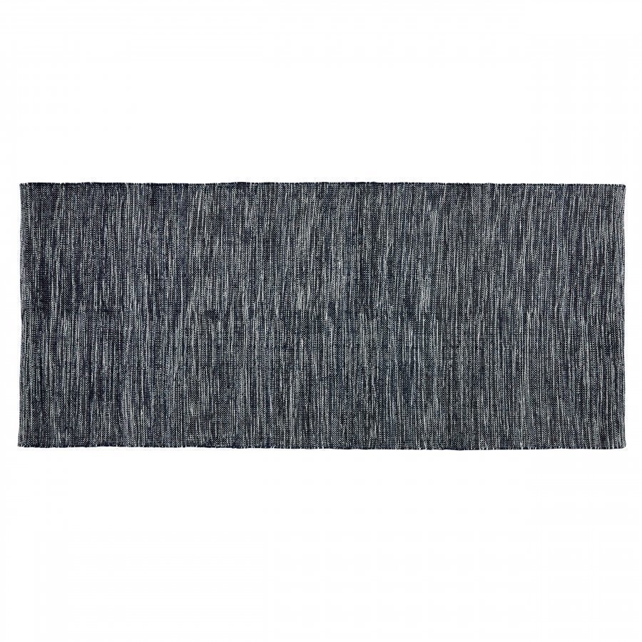 Hemtex Amina Käsinkudottu Matto Musta 70x140 Cm - Mattokauppa24.fi